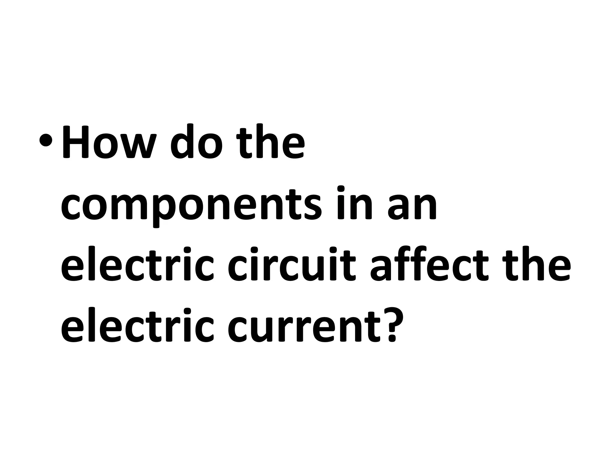 Factors affecting current flow | PPTX