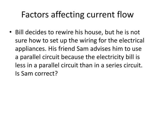 Factors affecting current flow | PPT