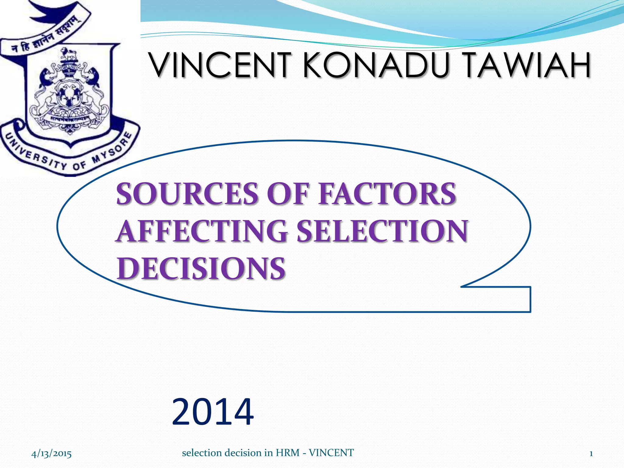 Factors affecting decision making | PPTX