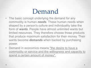 Factors affecting demand and supply by jaya singh | PPTX