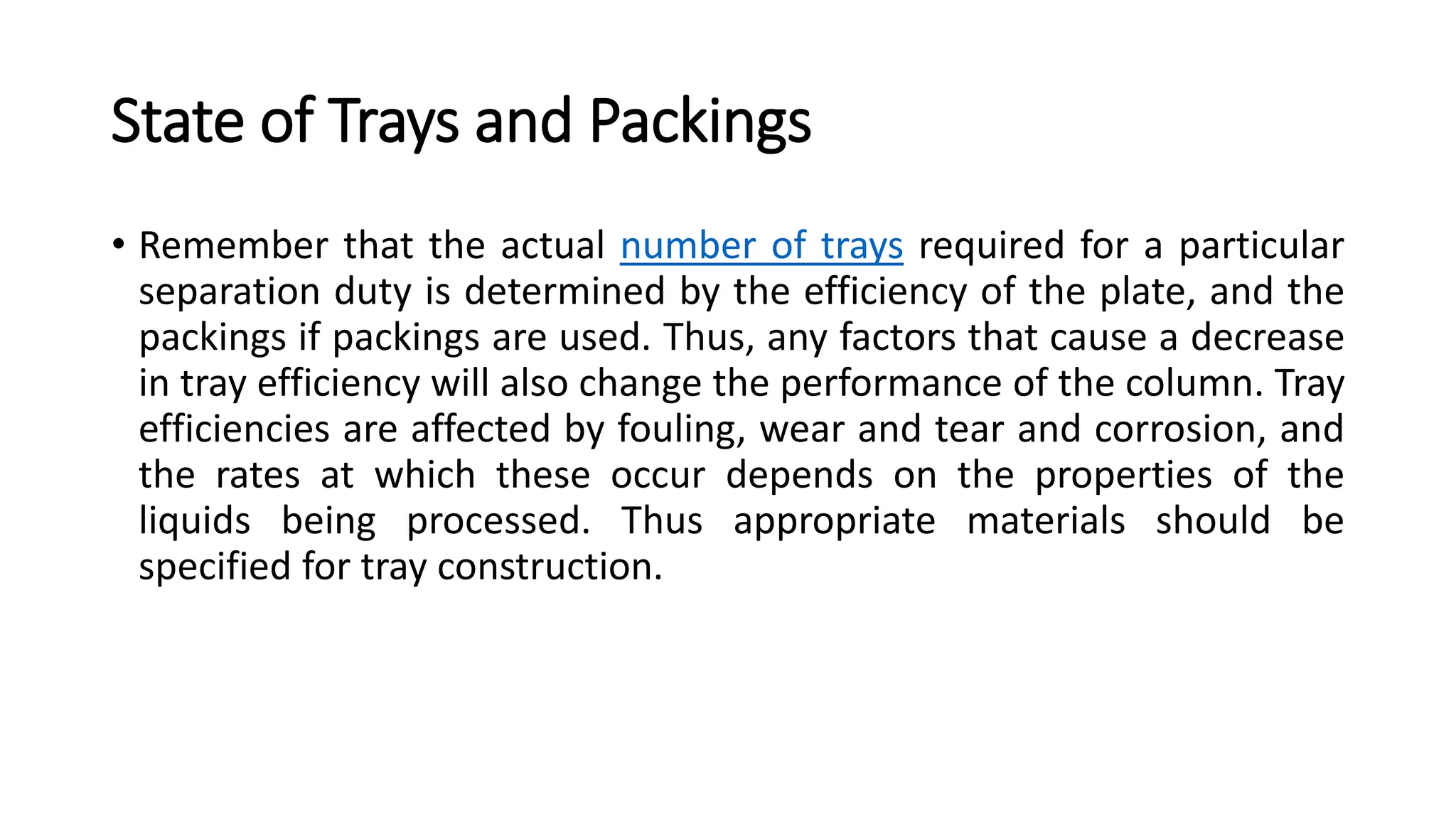 Factors Affecting Distillation Column Operation Pptx