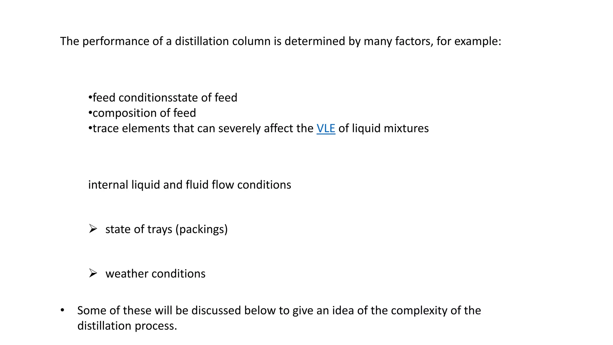 Factors affecting distillation column operation | PPTX