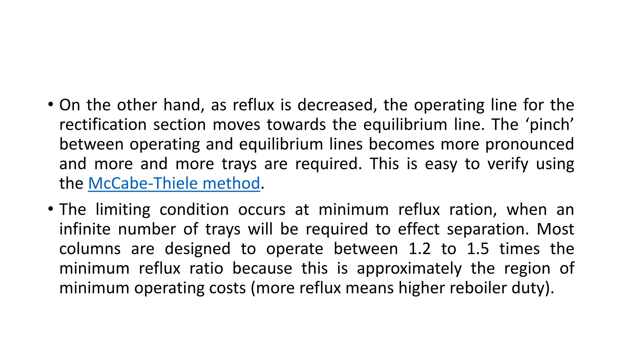 Factors affecting distillation column operation | PPTX