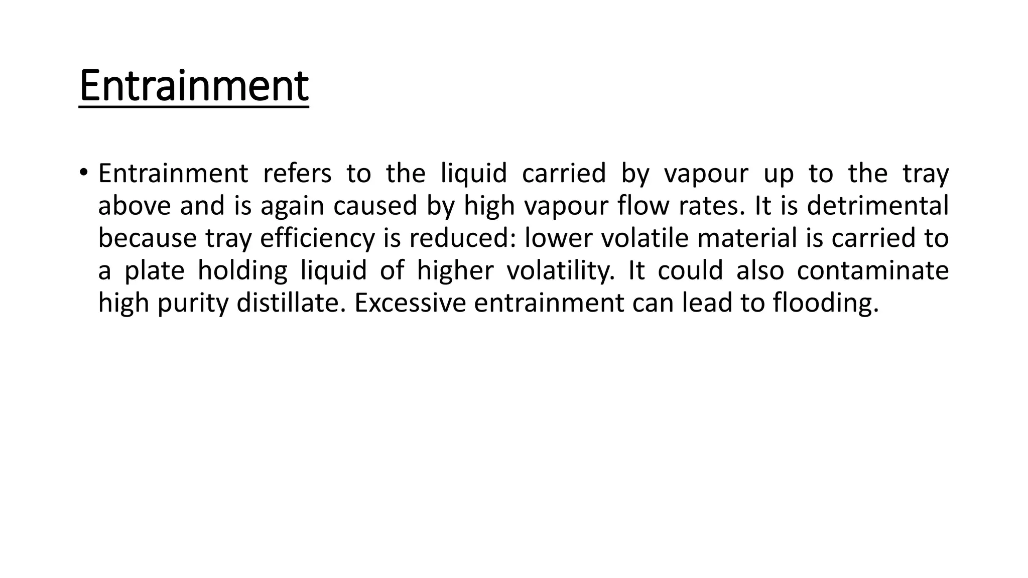 Factors affecting distillation column operation | PPTX