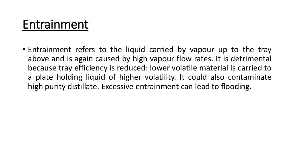 Factors Affecting Distillation Column Operation