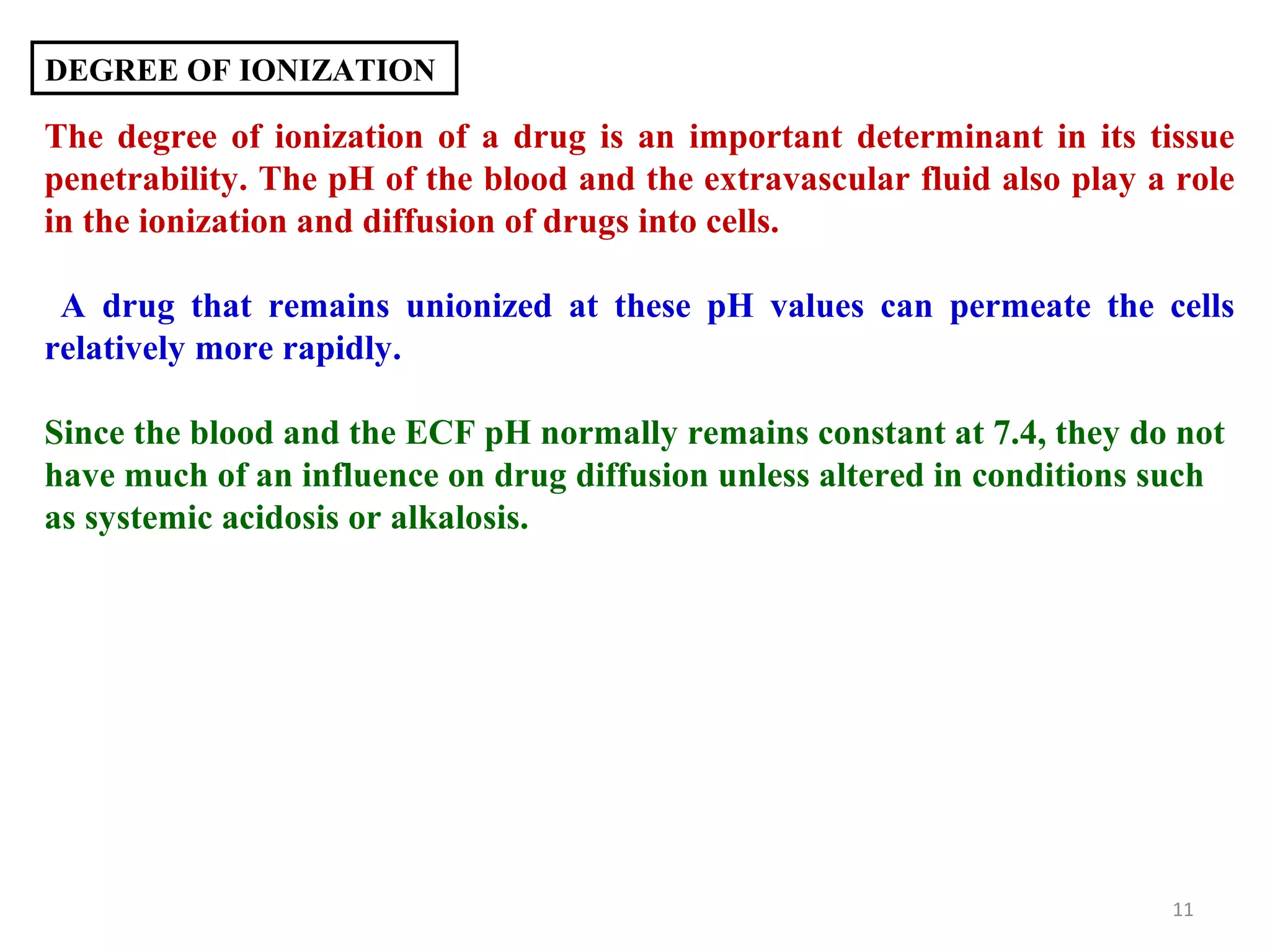 Factors affecting distribution of drug | PPT