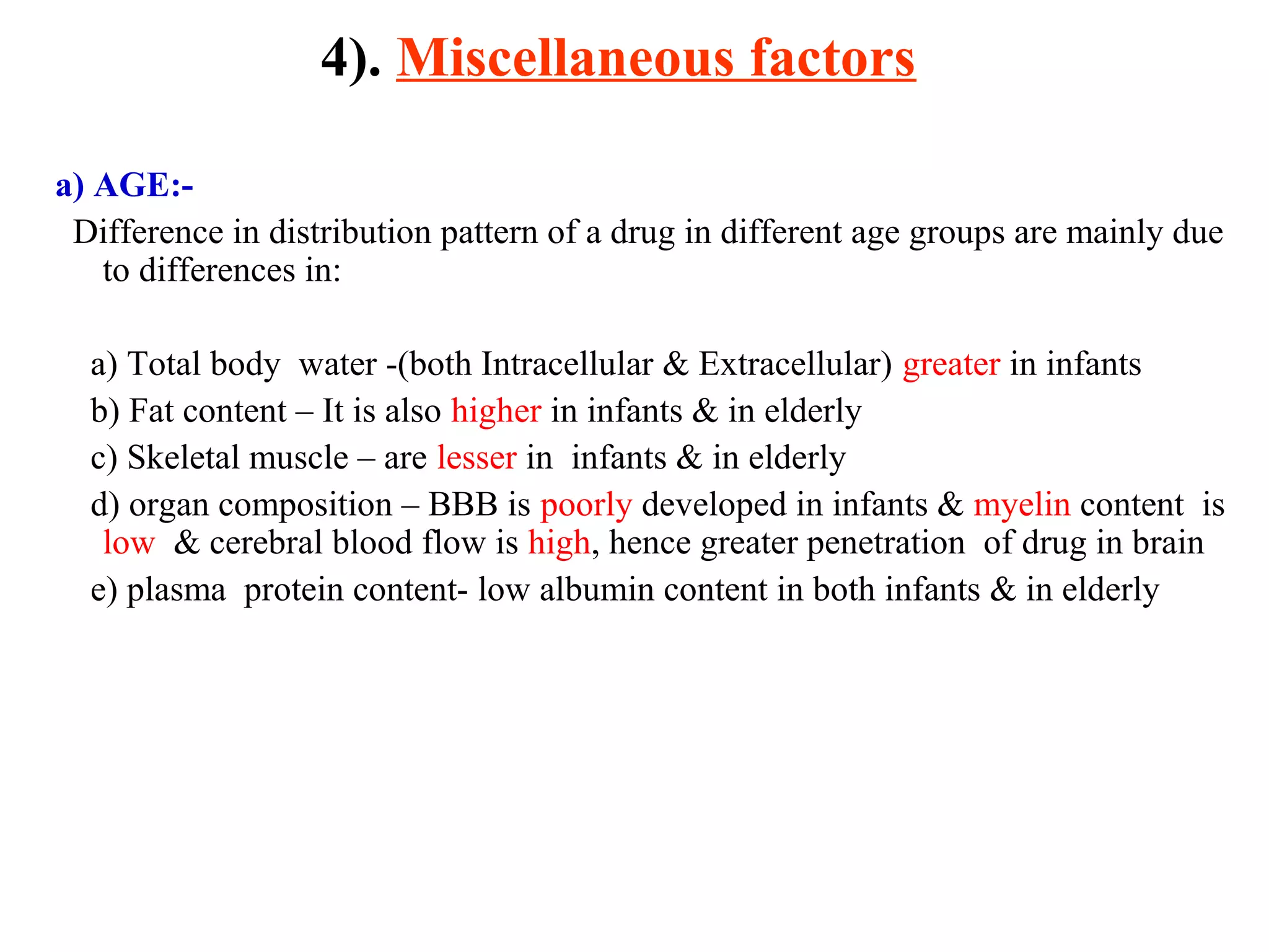Factors affecting distribution of drug | PPT