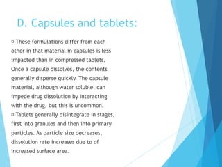 FACTORS AFFECTING DRUG ABSORPTION | PPTX