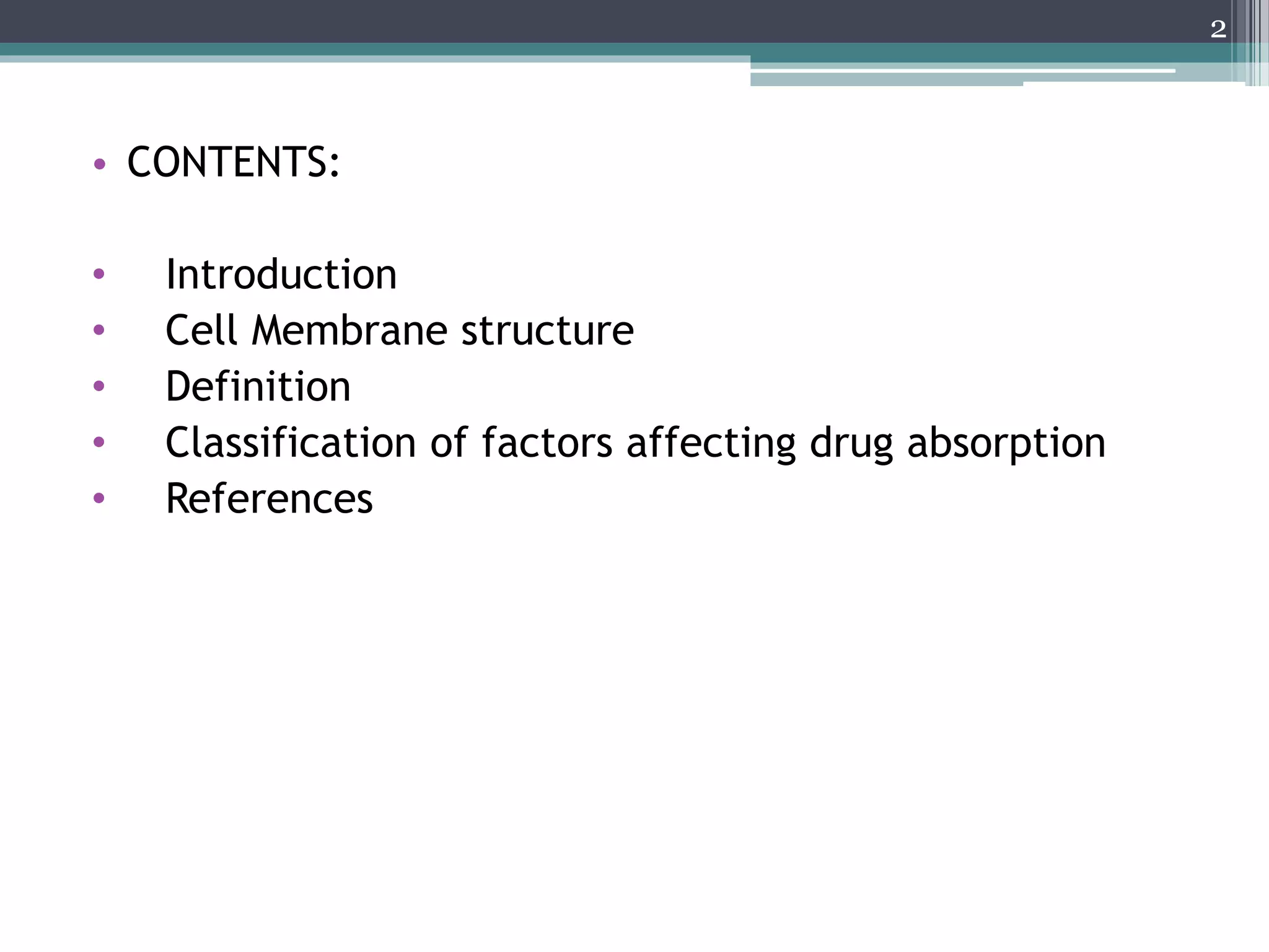 Factors affecting drug absorption | PPTX