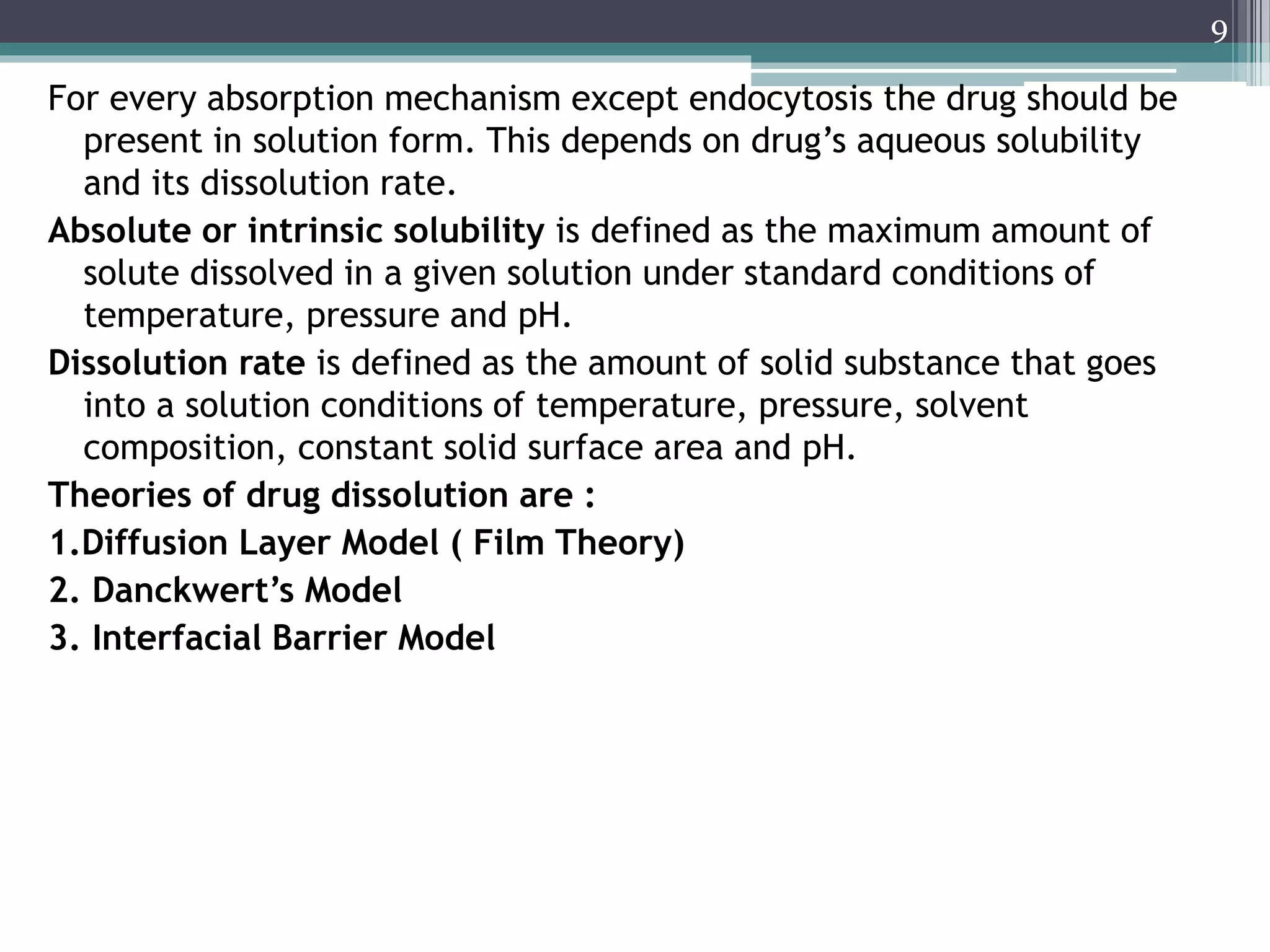 Factors affecting drug absorption | PPTX