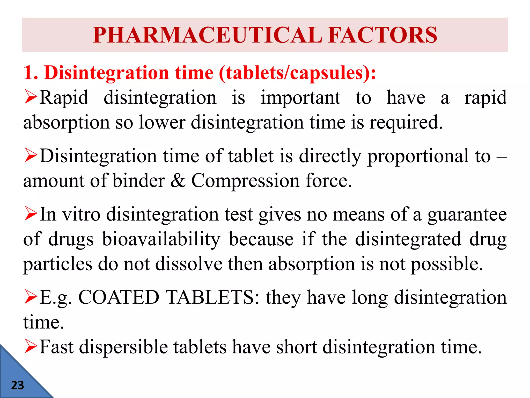 Factors affecting drug absorption | PPTX