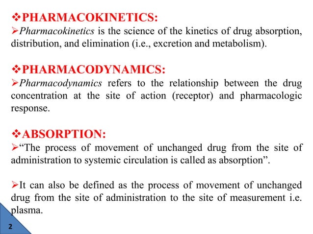 Factors affecting drug absorption | PPTX