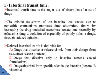 Factors affecting drug absorption | PPTX