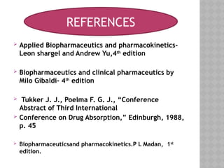 Factors Affecting Drug Absorption- by Chinmyee Saha, PhD Scholar,RKU | PPTX