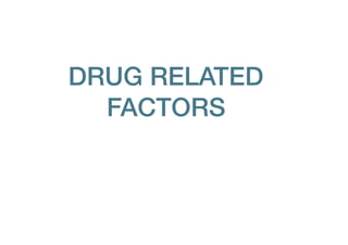 Factors affecting drug action pdf | PDF