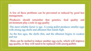 Factors affecting egg quality | PPTX