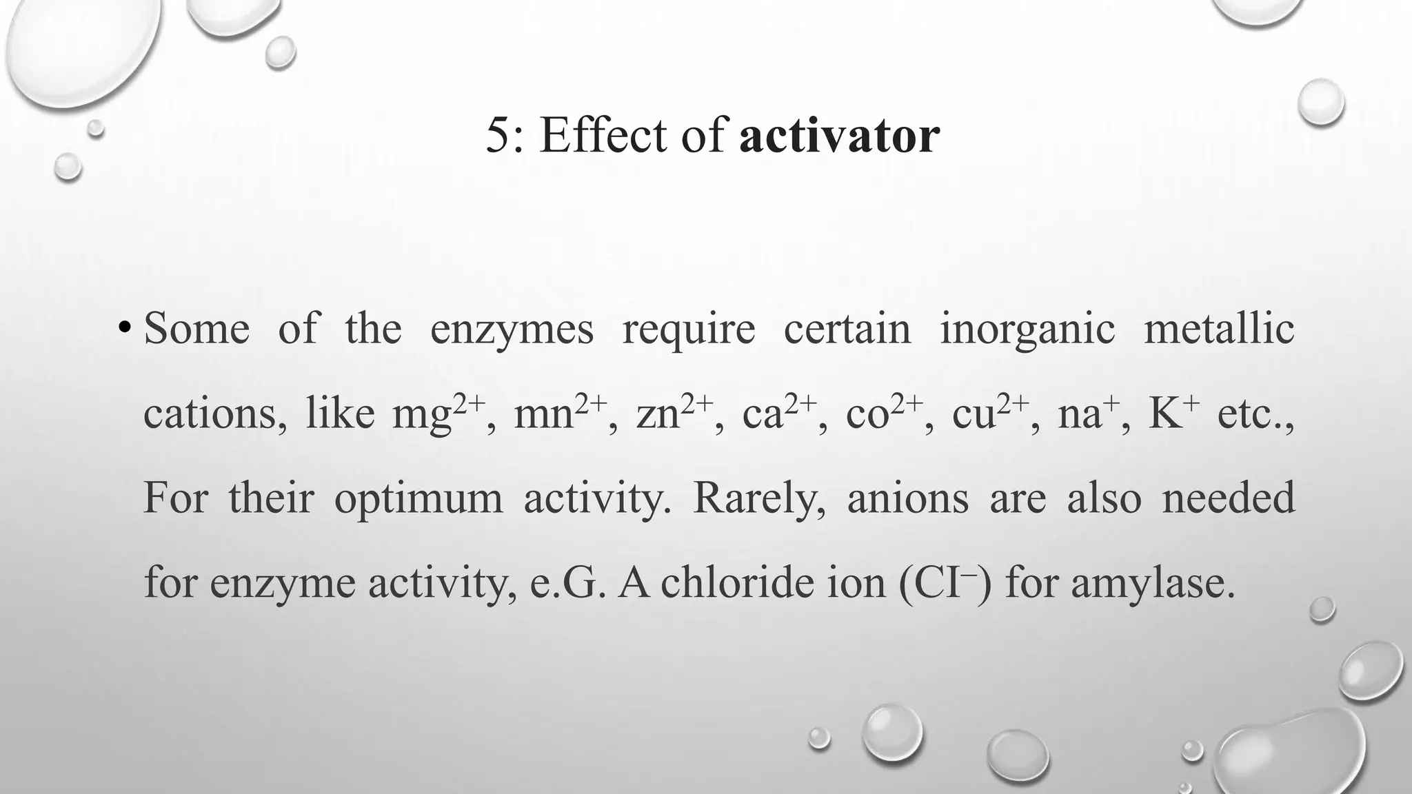 Factors affecting enzyme activity | PPTX