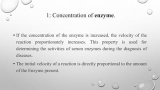 Factors affecting enzyme activity | PPTX