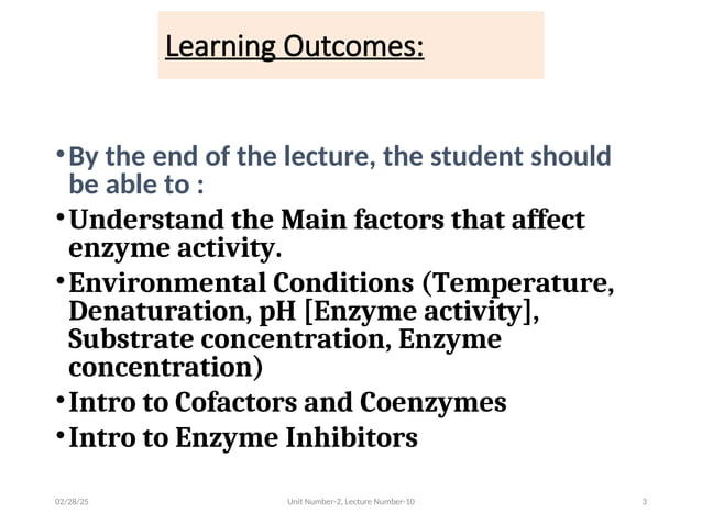 Factor affecting enzyme activity co enzyme | PPT