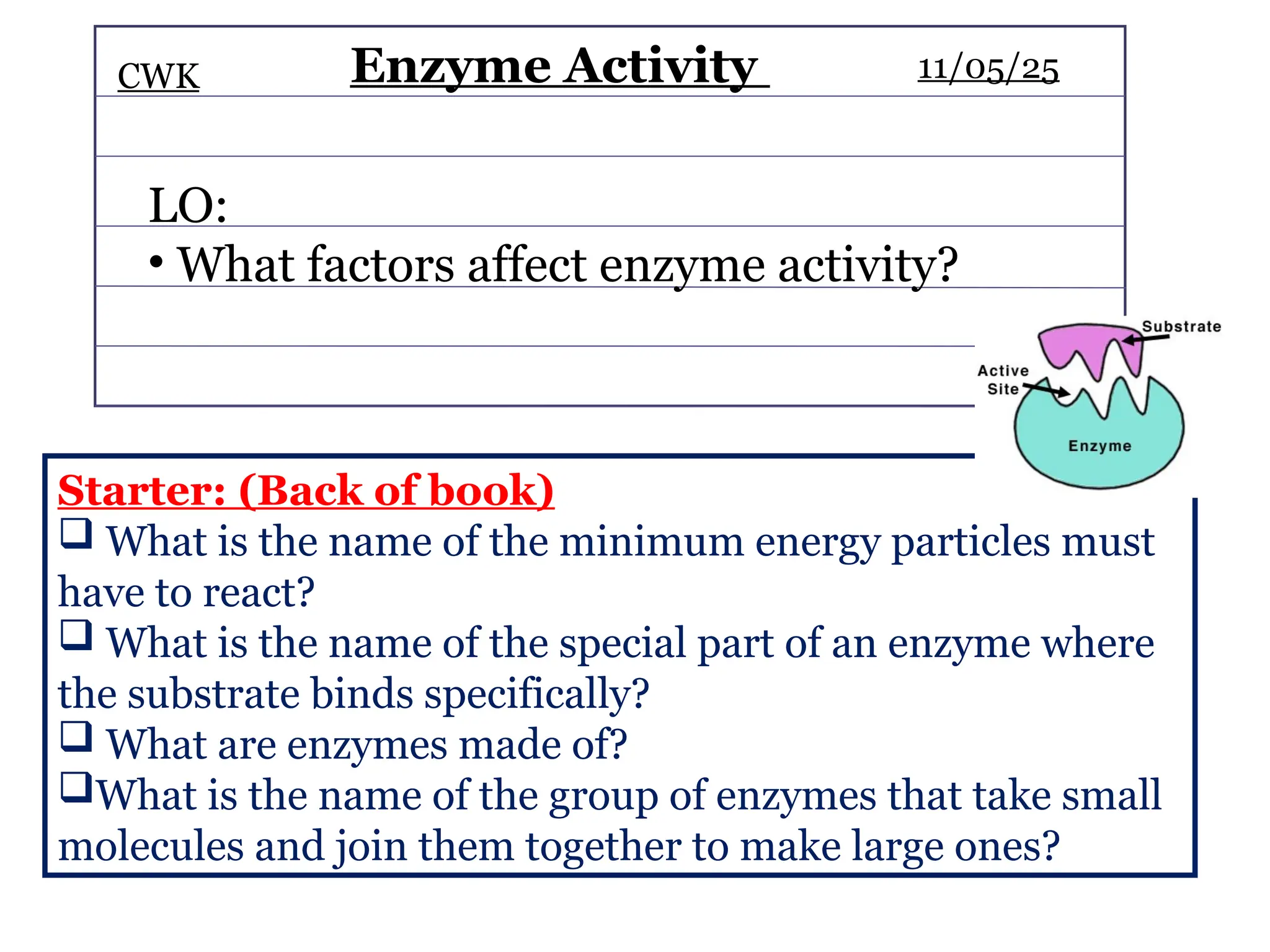 Factors affecting enzyme activityfgi.ppt