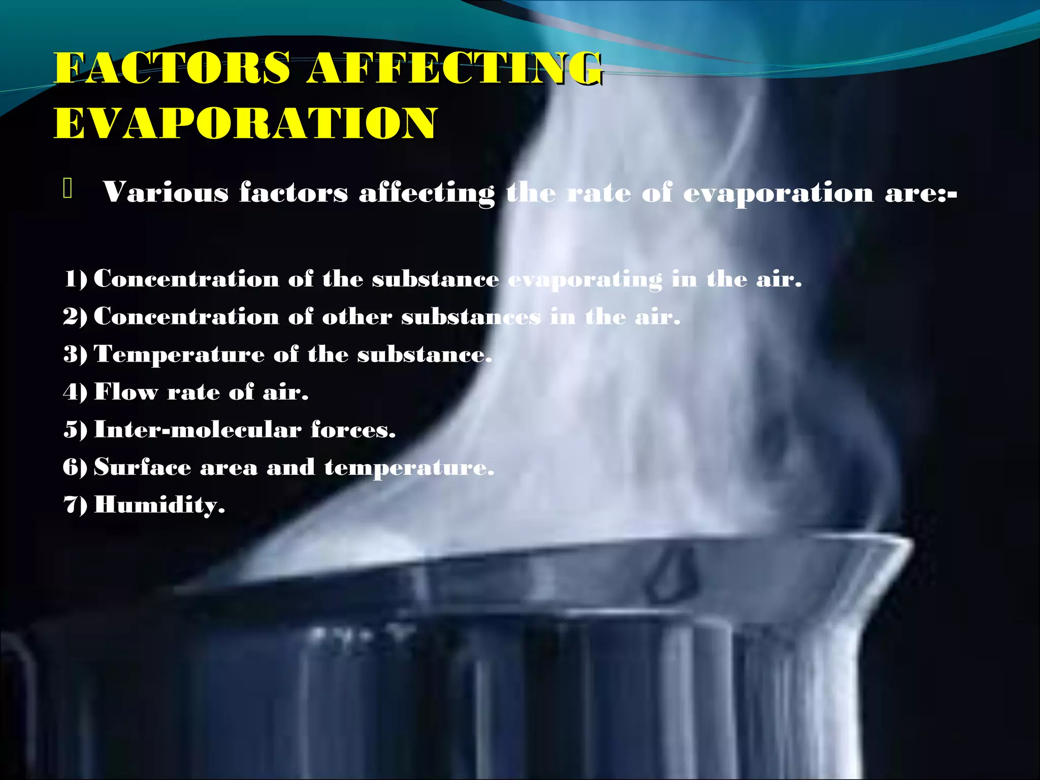 PPt on Factors affecting evaporation by Prateek | PPT