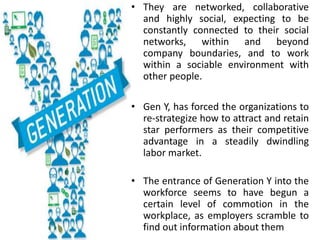Expectations of gen y at Workplace | PPTX