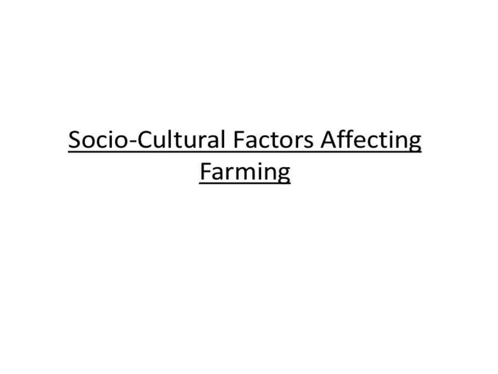 Factors affecting farming A Lecture By Mr Allah Dad Khan Visiting ...