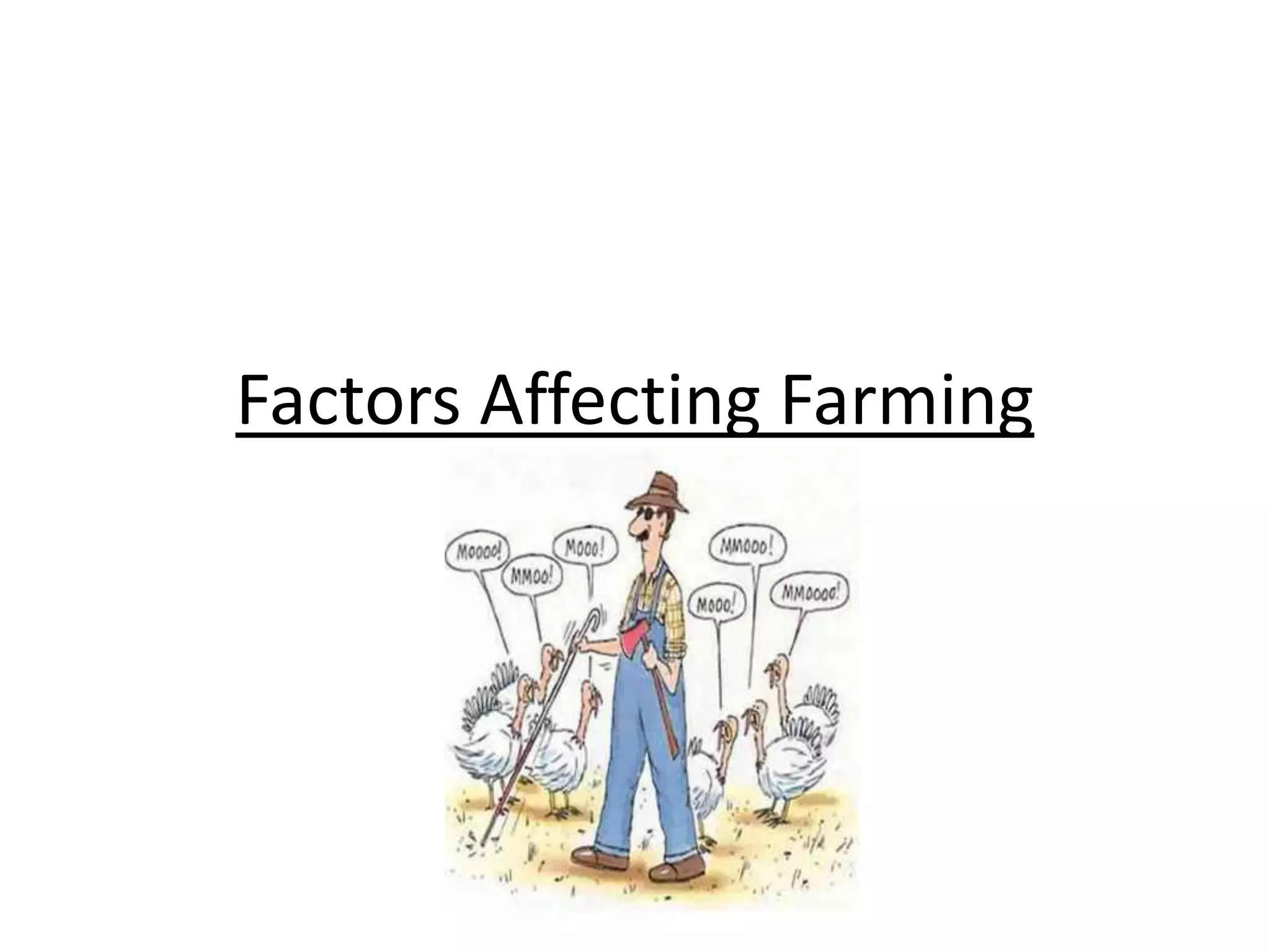 Factors Affecting Farming | PPTX