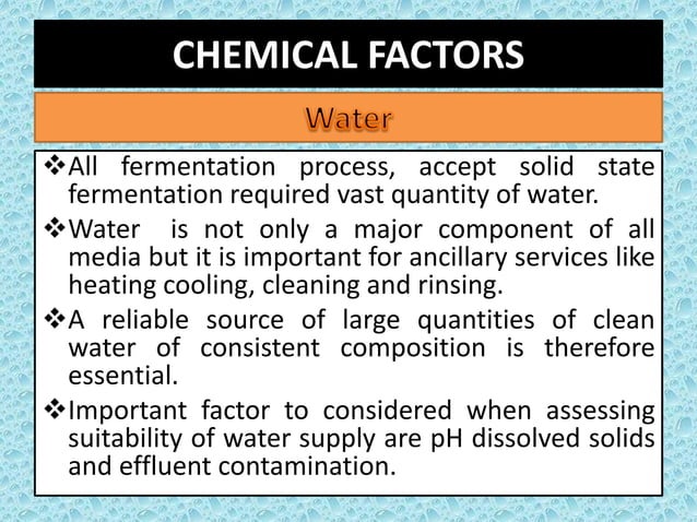 Factors affecting fermentation | PPTX | Chemistry | Science