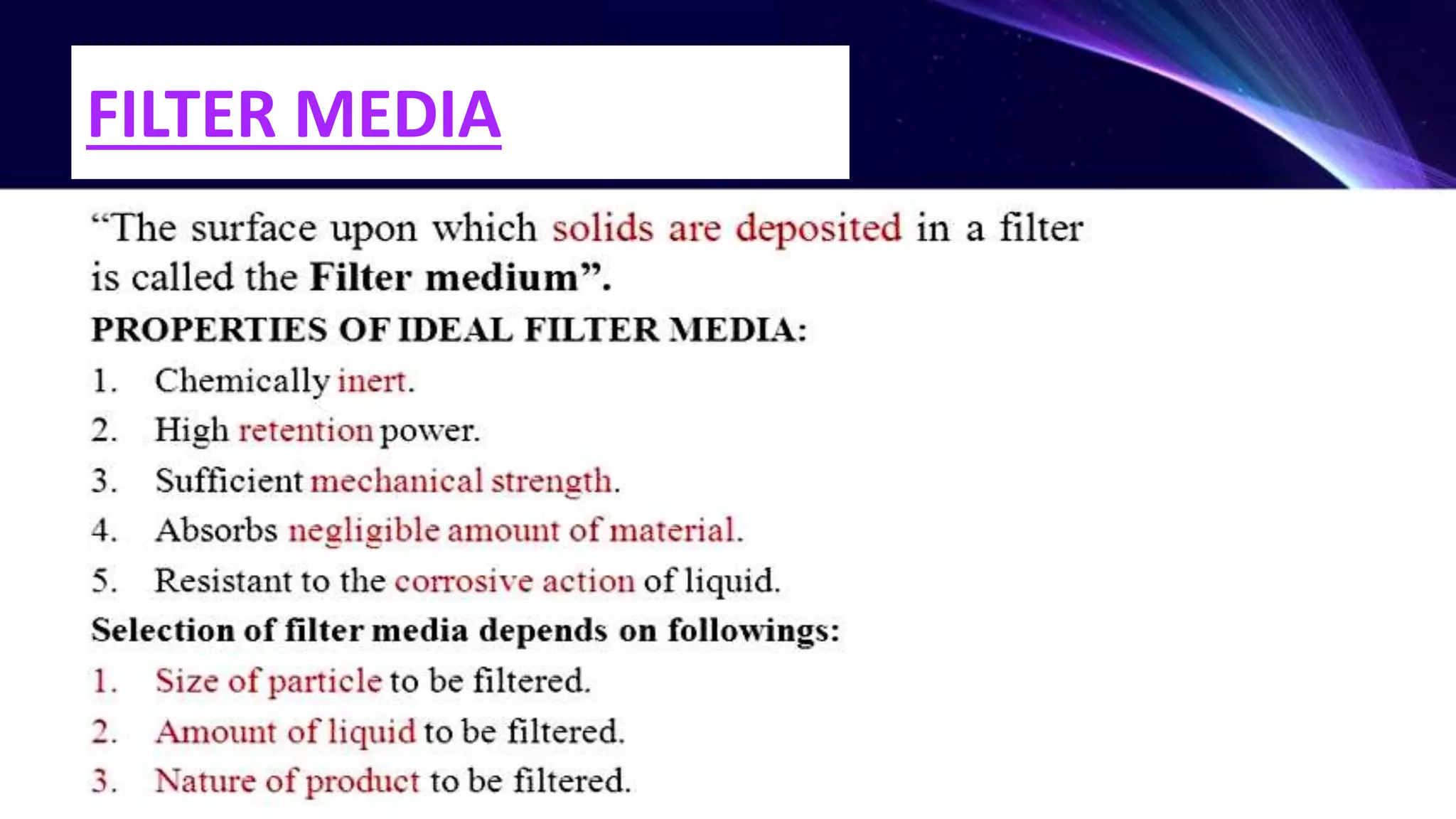 Factors affecting filtration | PPTX