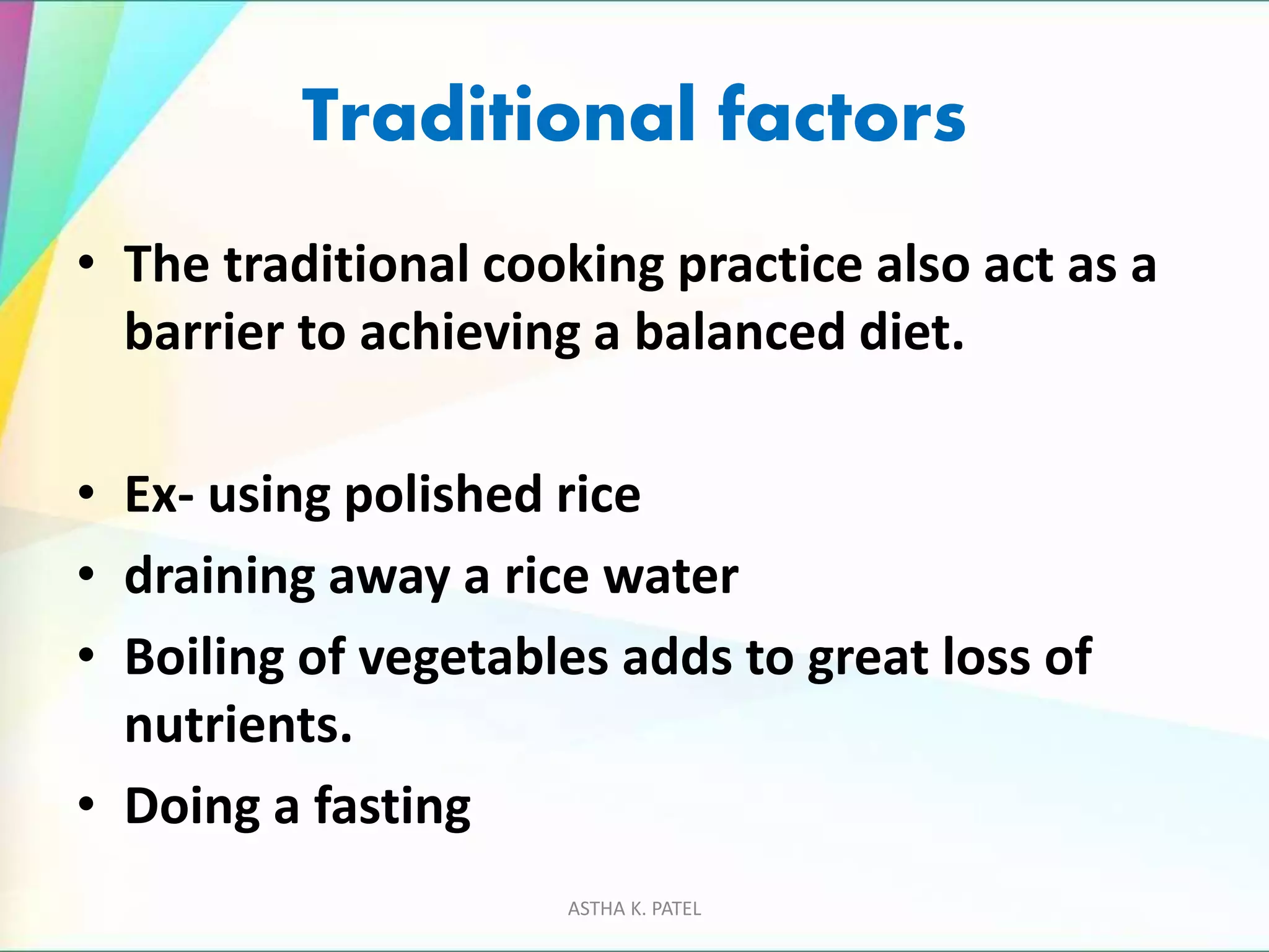 Factors affecting food & nutrition | PPTX