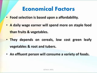 Factors affecting food & nutrition | PPTX