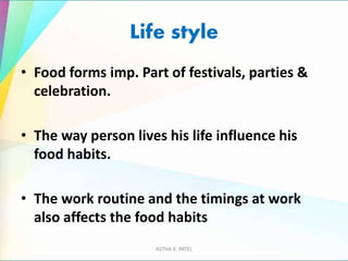 Factors affecting food & nutrition | PPTX