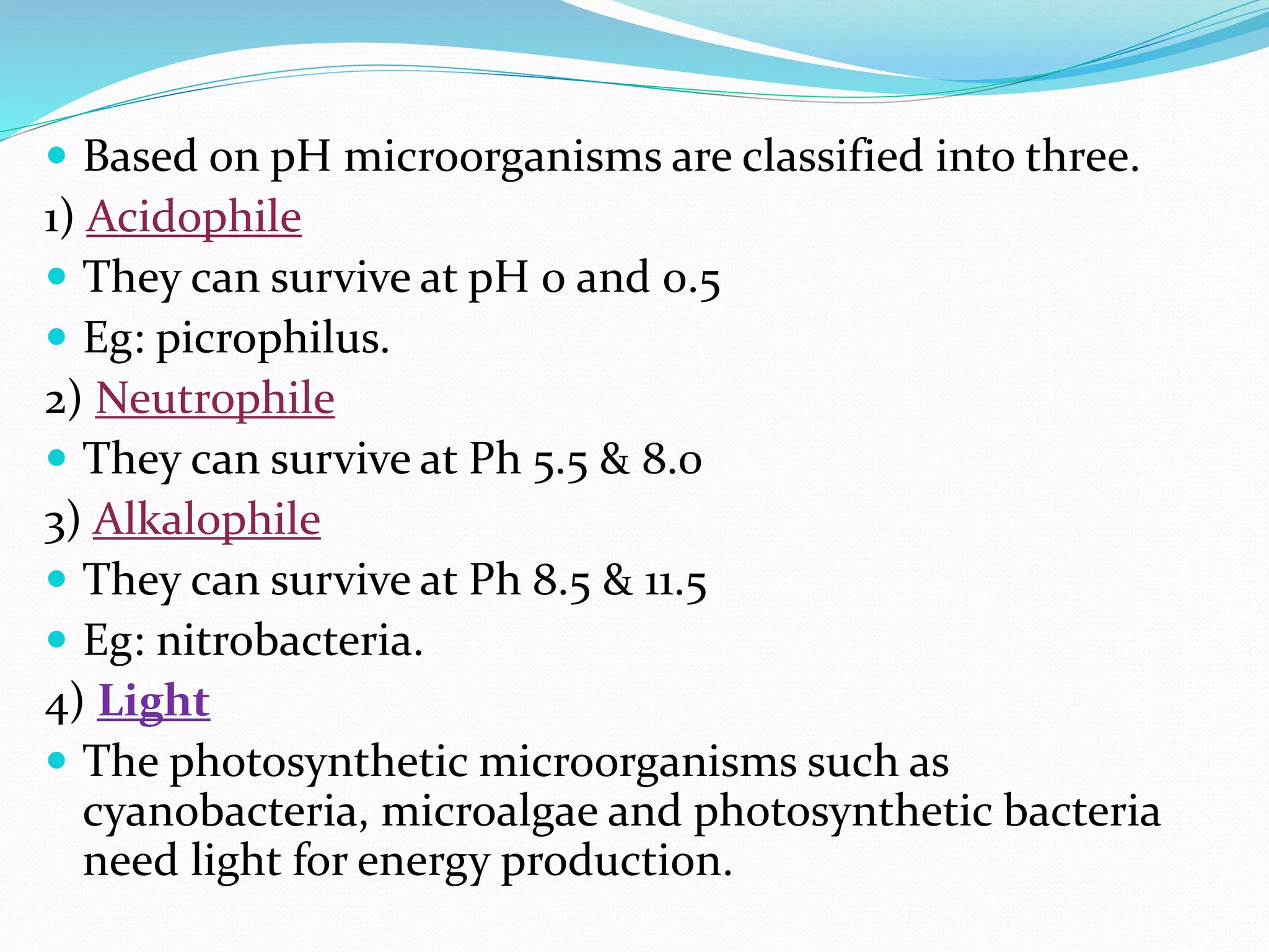 Factors affecting growth of bacteria | PPTX