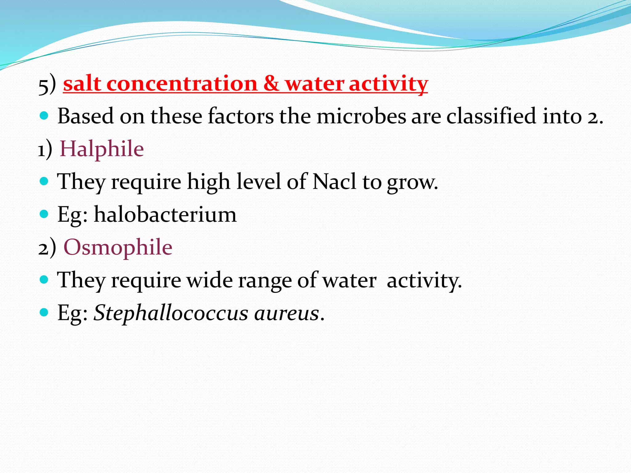 Factors affecting growth of bacteria | PPTX | Biological Sciences | Science