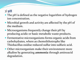 Factors affecting growth of bacteria | PPTX | Biological Sciences | Science
