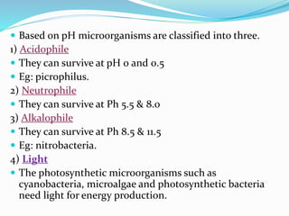 Factors affecting growth of bacteria | PPTX | Biological Sciences | Science
