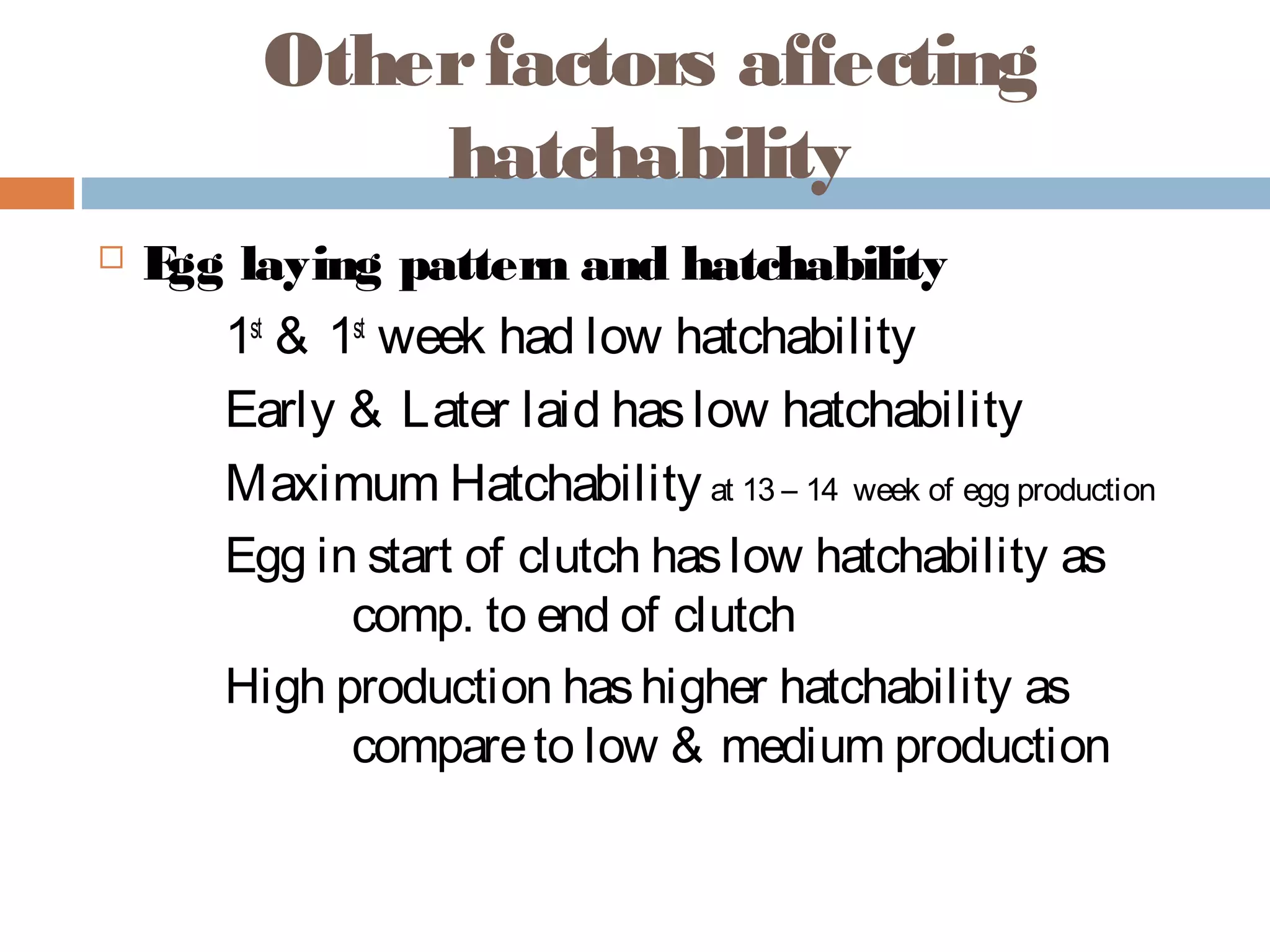 Factors affecting hatchability | PPT
