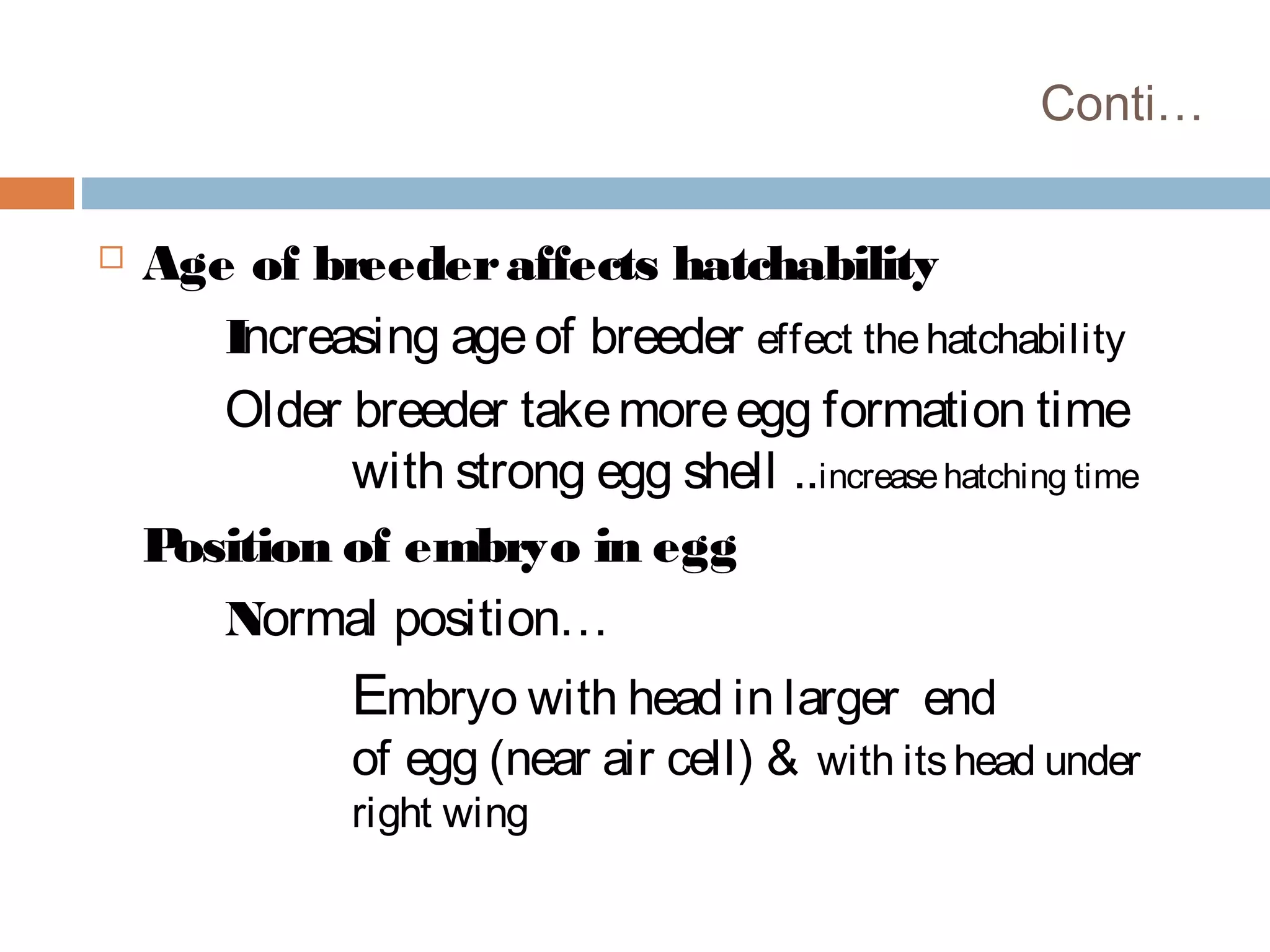 Factors affecting hatchability | PPT