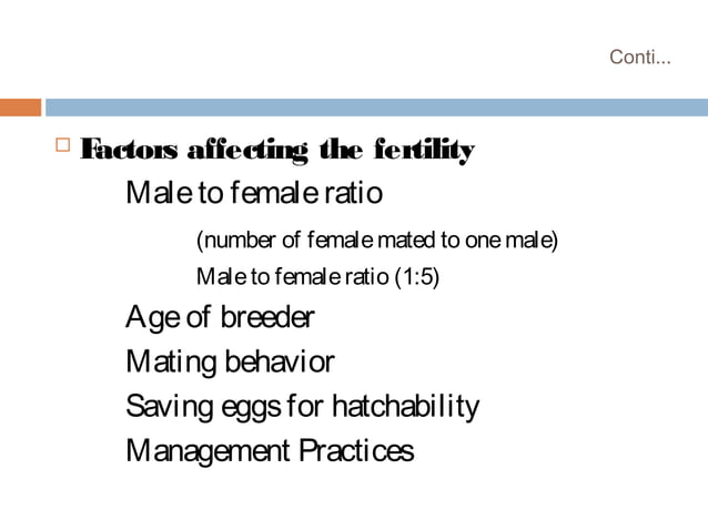 Factors affecting hatchability | PPT