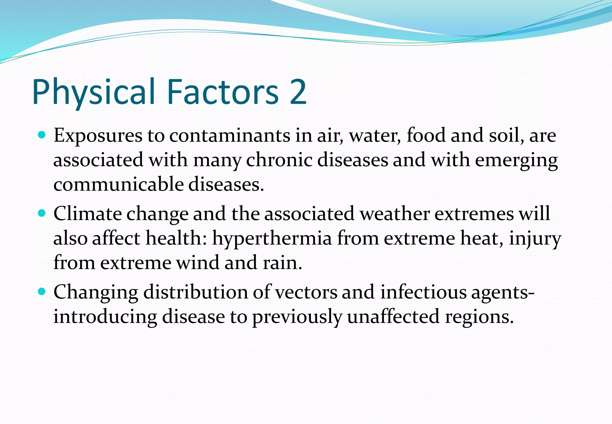 Factors affecting health of the individual and the community | PPTX