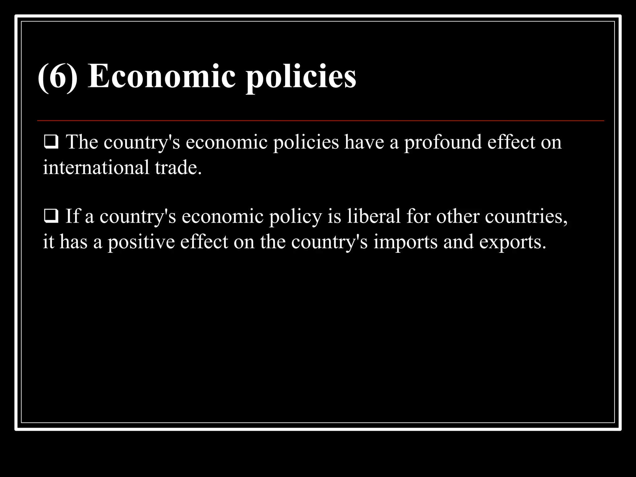 Factors affecting international trade | PPTX