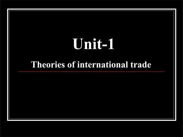 Factors affecting international trade | PPTX