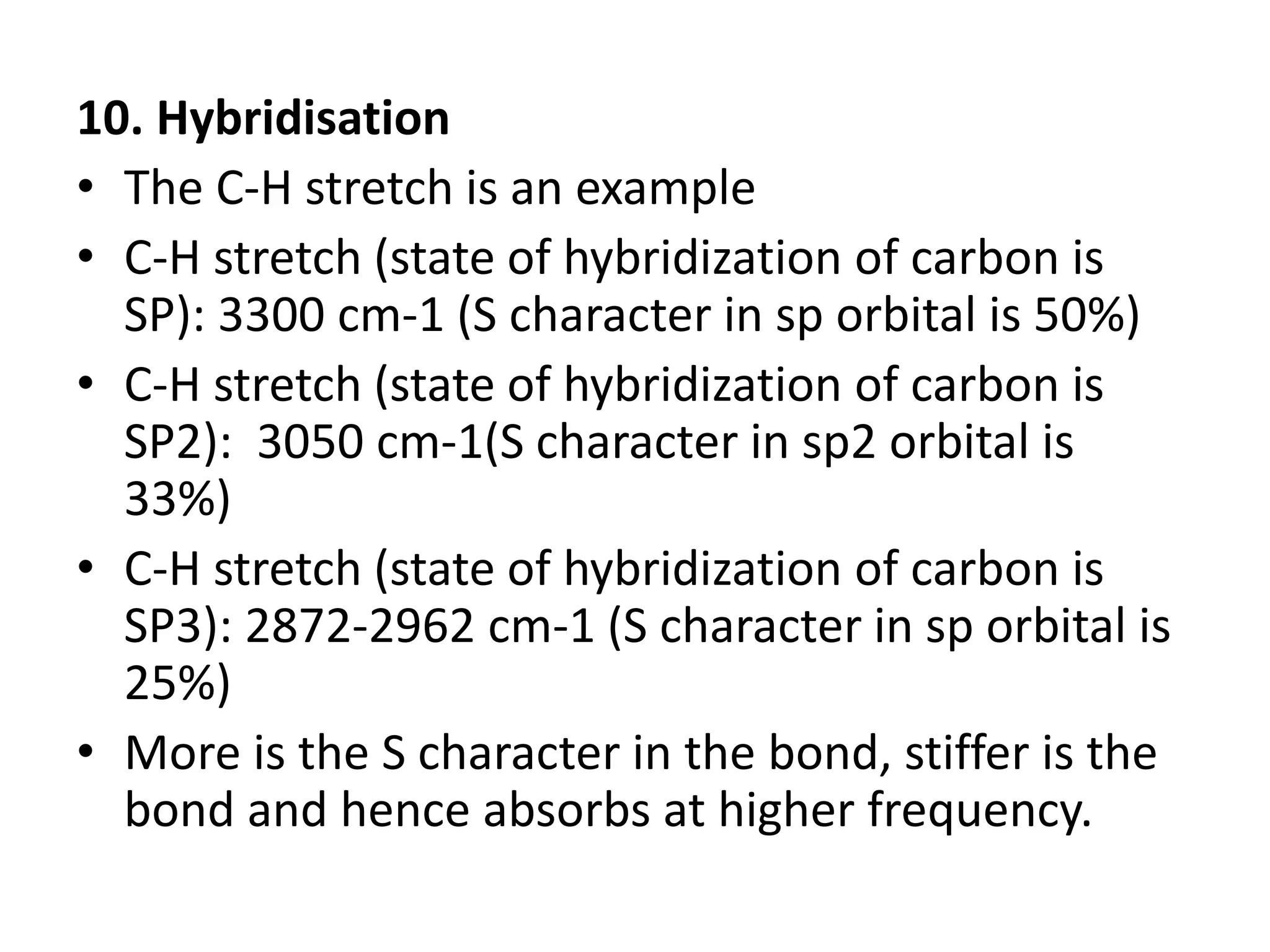 Factors affecting IR absorption frequency | PPTX