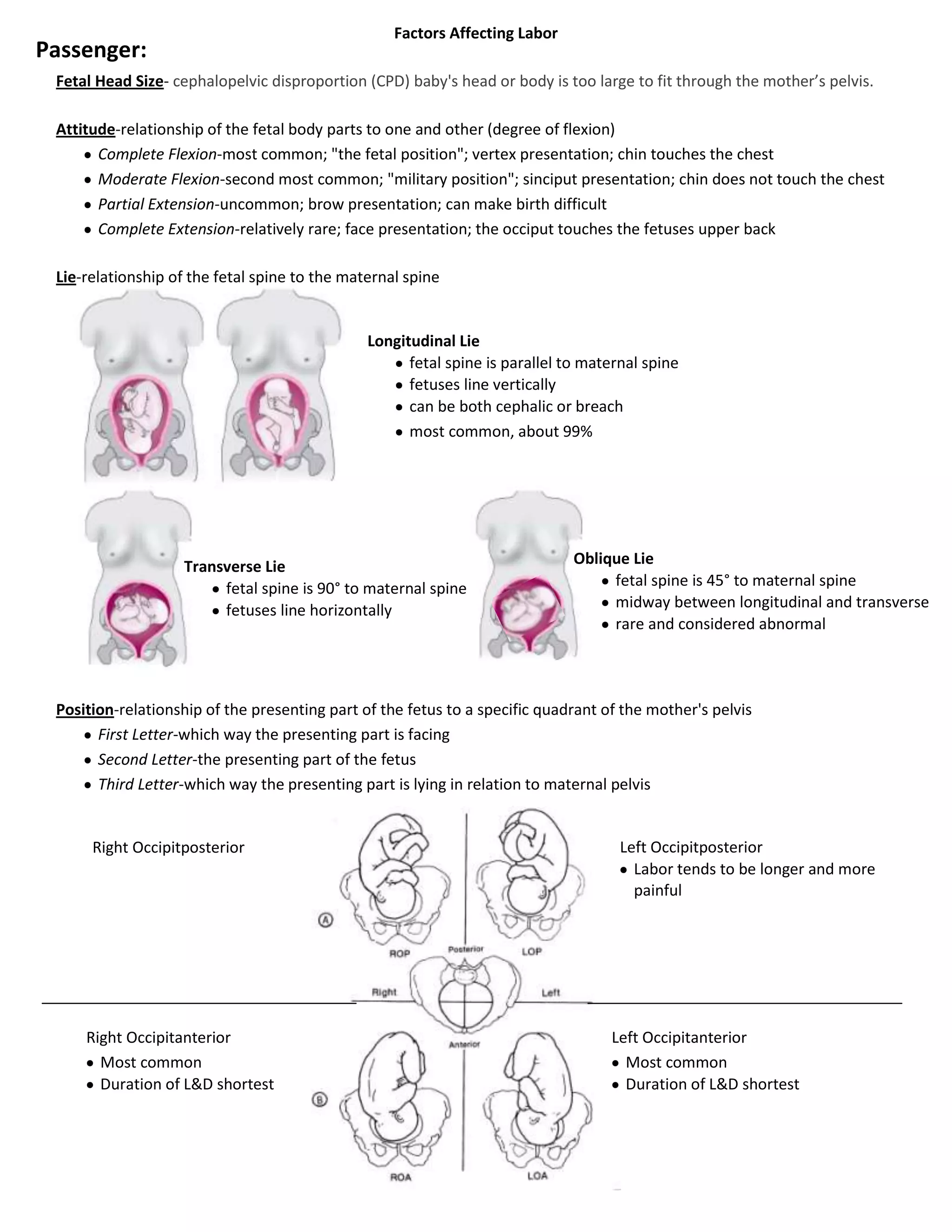 Factors affecting labor | DOCX