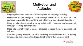 Factors affecting language learning | PPTX