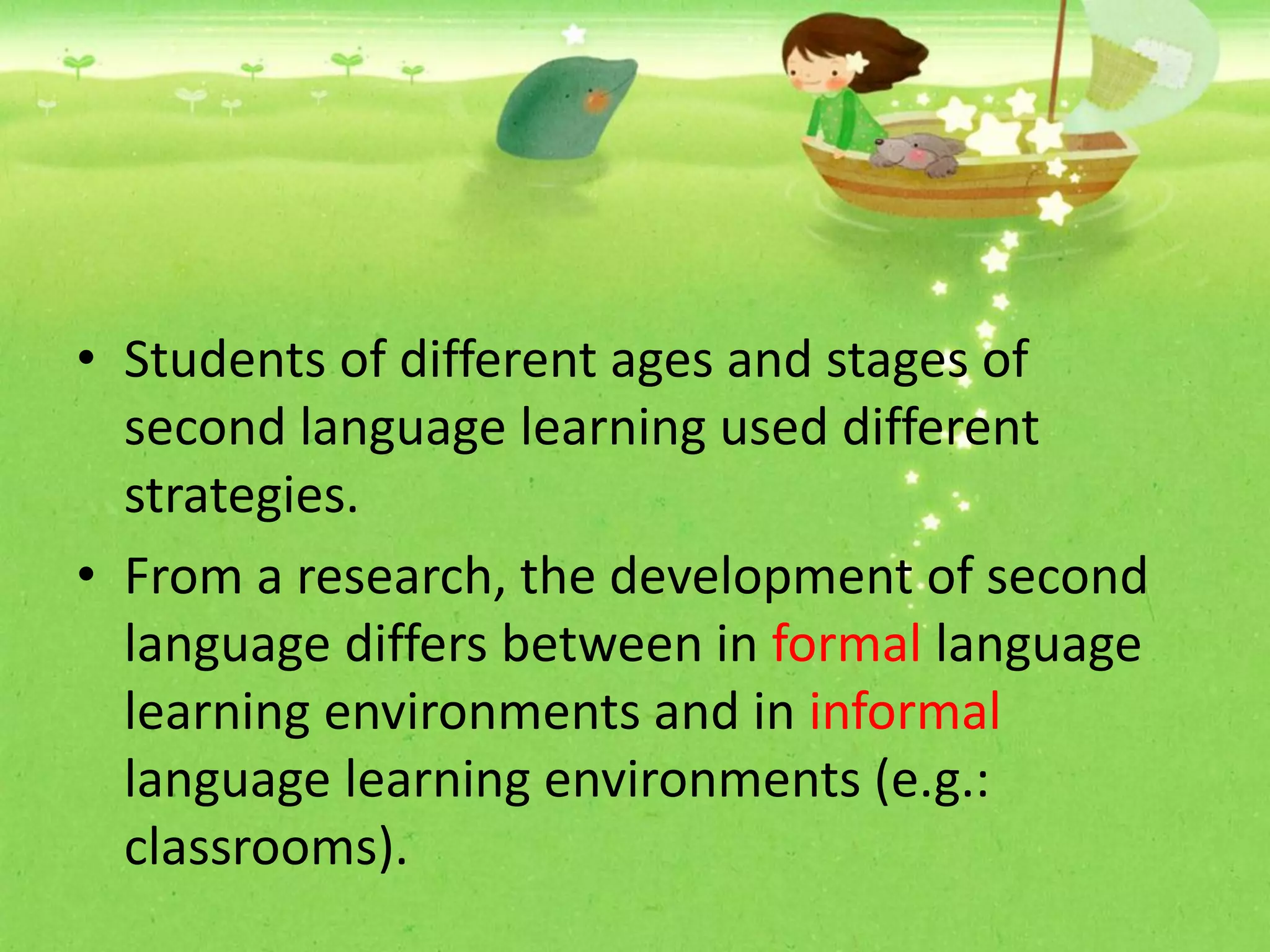 Factors affecting language learning strategies | PDF | Education
