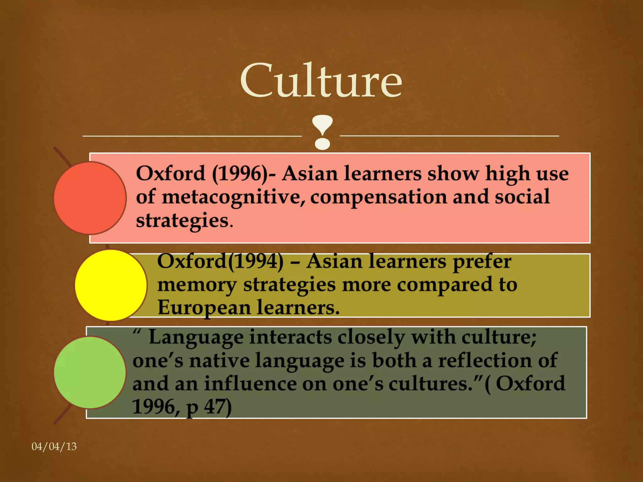 Factors affecting language learning strategies | PPT