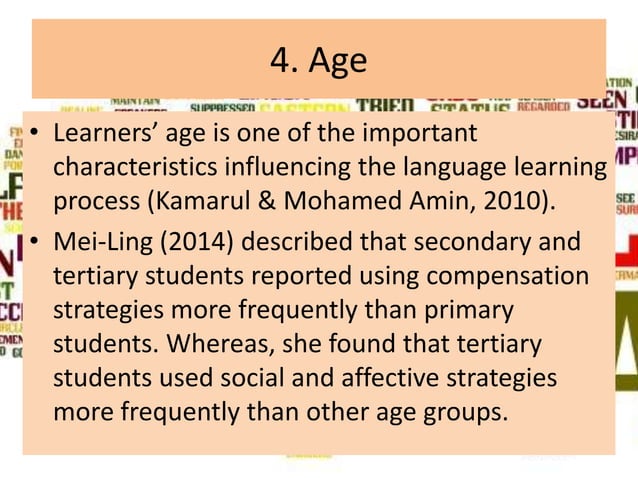 Factors Affecting Language Learning Strategies | PPTX