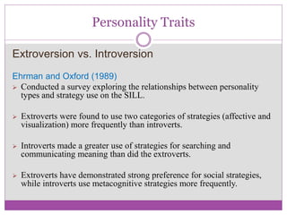 Factors Affecting Language Learning Strategies | PPTX